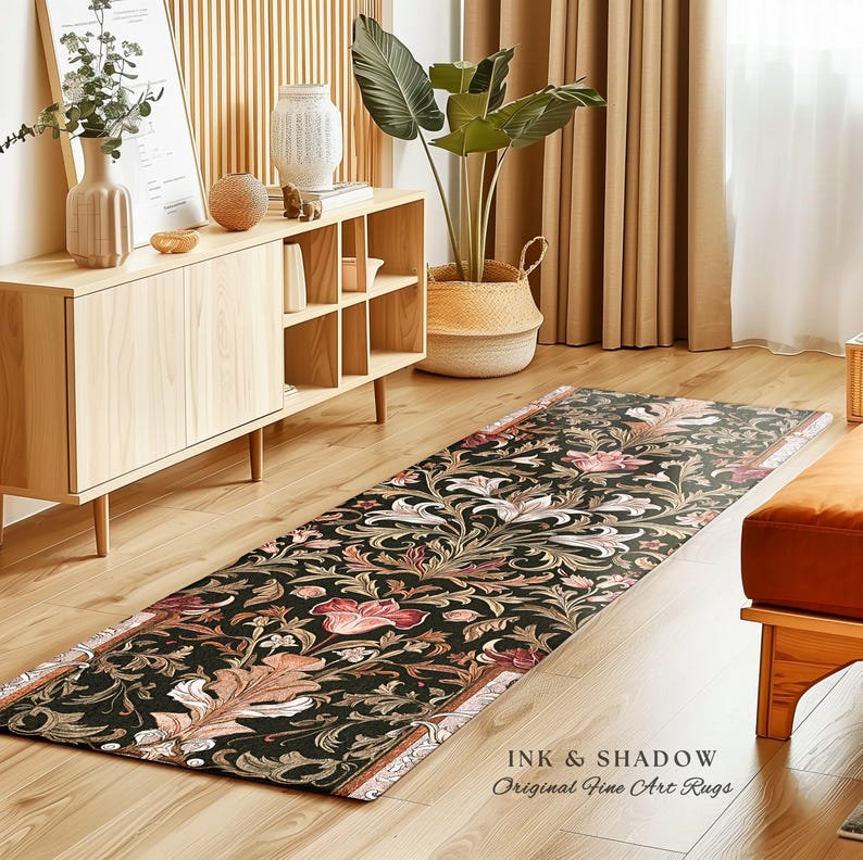 French Country Floral Runner Soft Cottagecore Romantic Blush Coquette ...