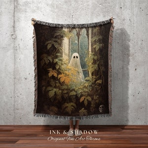 Haunted Ghost in Window Spooky Vibes | Fall Aesthetic Vintage Ghost Art ...