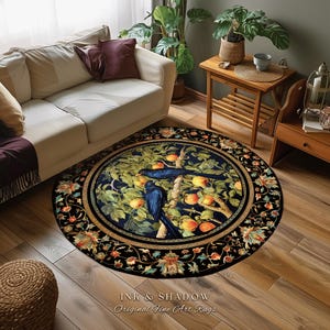 Woodland Gothic Raven Rug Crowcore Home Decor | Cottagegoth Moody ...
