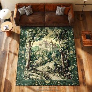 Medieval Castle Woodland Forest Runner Rug | Forestcore Dark Academia ...