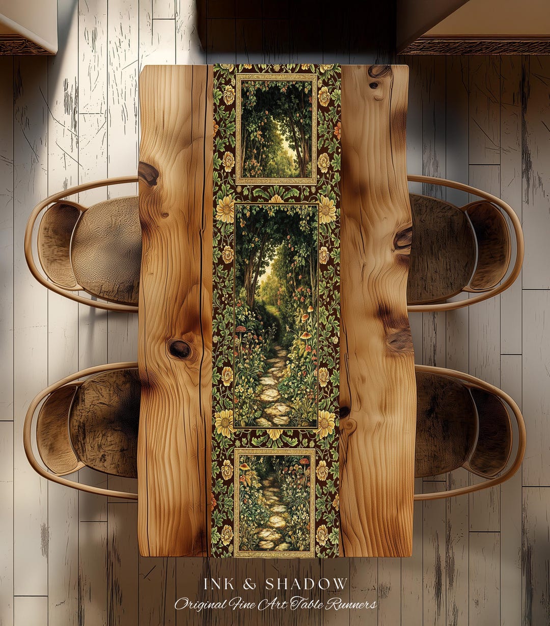 Fairy Ethereal Forest Table Runner Mystic Dark Academia Folklore ...