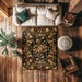 Dark Floral Cottagecore Rug Bohemian Aesthetic Living Room Home Decor ...