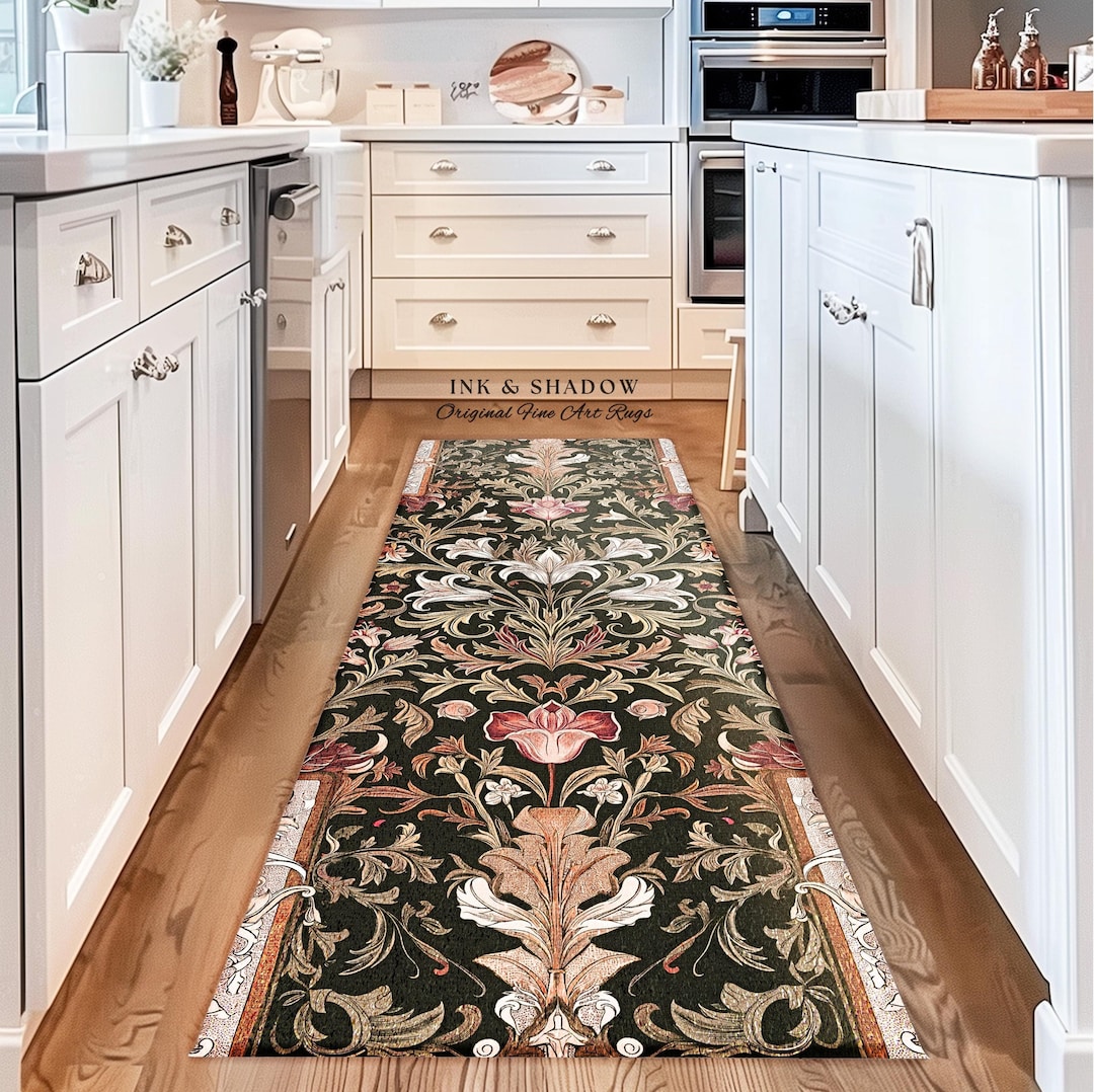 French Country Floral Runner Soft Cottagecore Romantic Blush Coquette ...