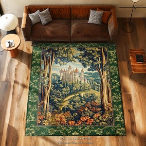 Fairytale Aesthetic Castle Runner Rug | Fairycore Hallway Area Rug ...