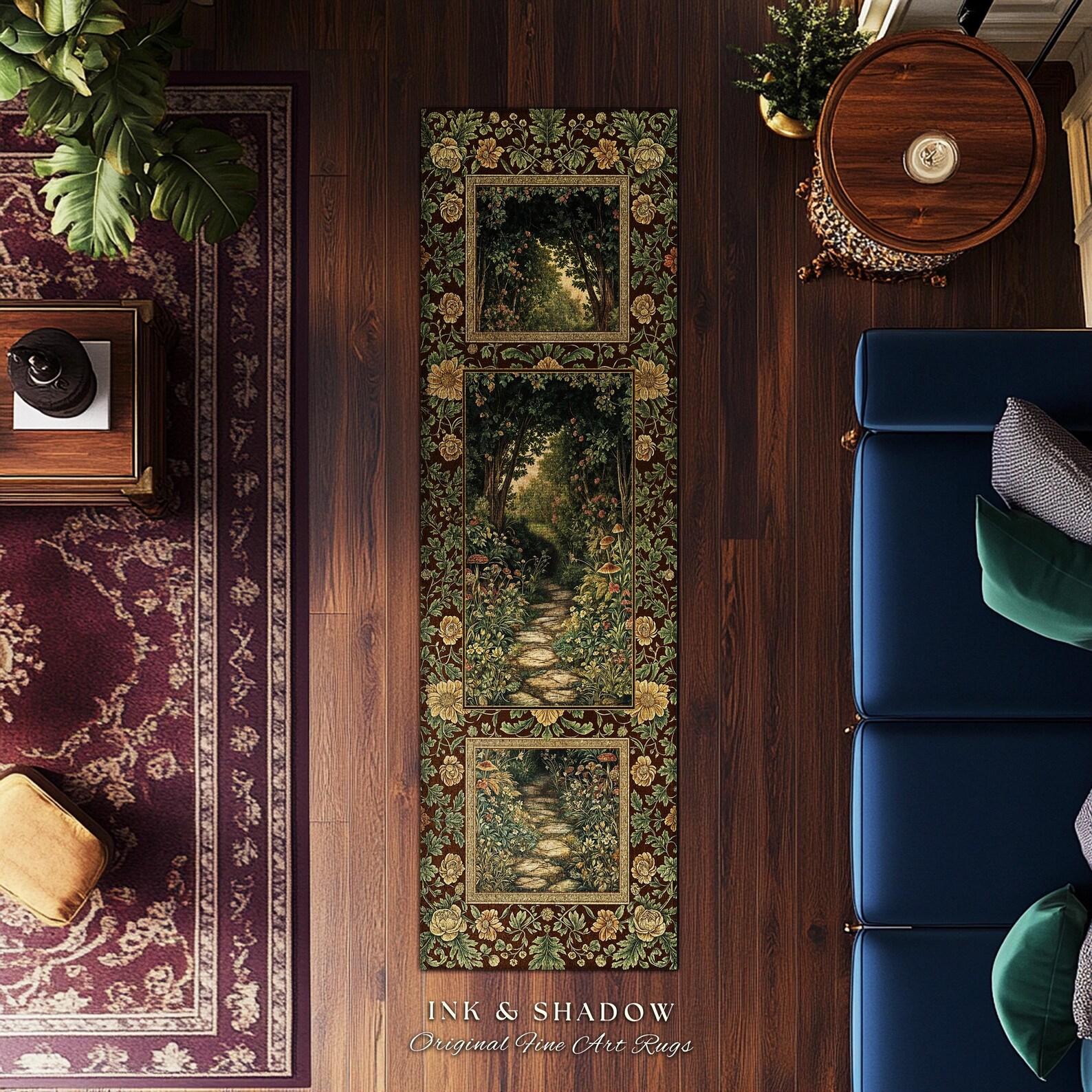 Fairy Ethereal Forest Entryway Rug | Mystic Dark Academia Folklore ...