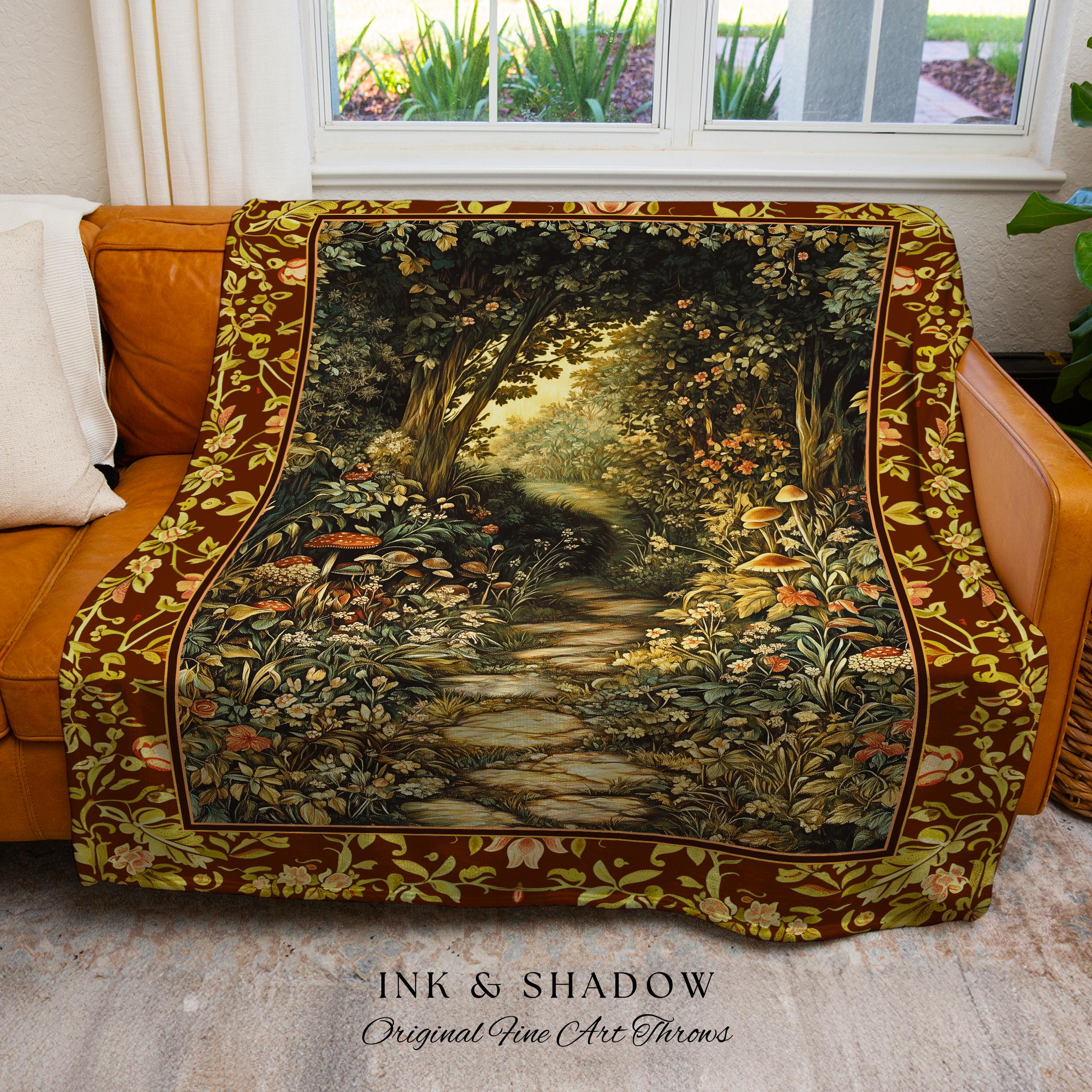 Fairy Ethereal Forest Tapestry Blanket Mystic Dark Academia Folklore ...