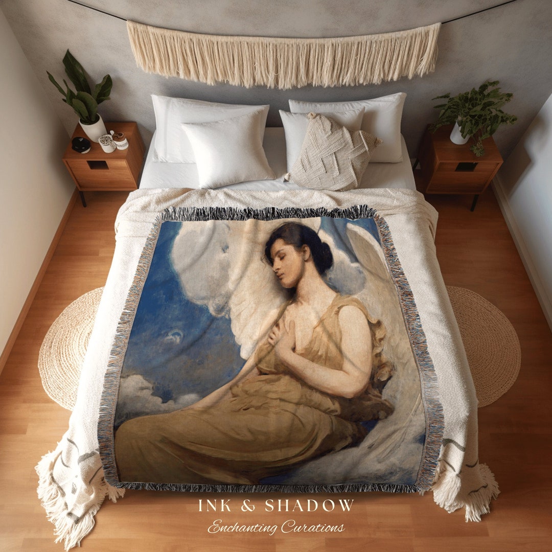 Angel Painting Tapestry Abbott Handerson Thayer Painting Blanket Woven ...