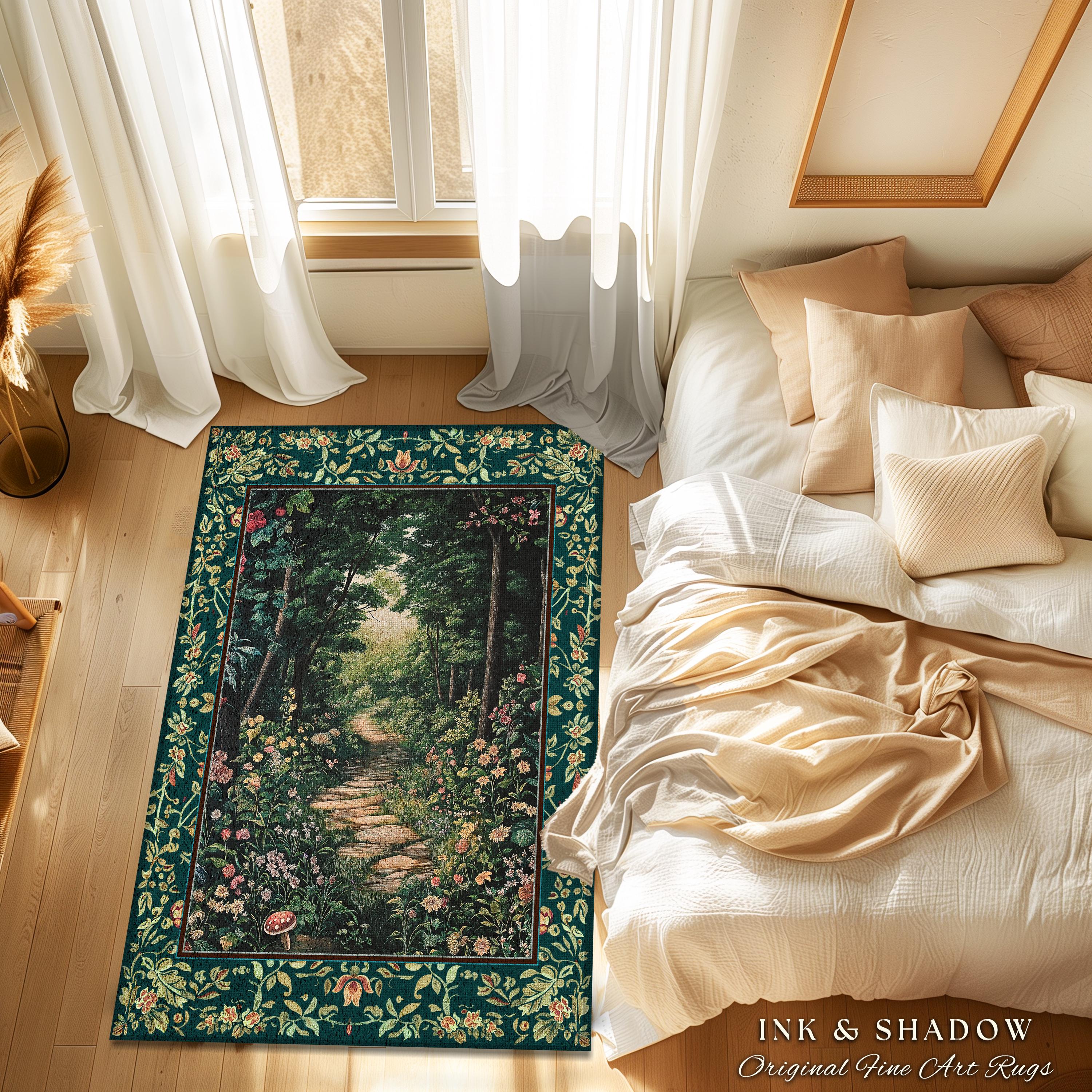 Woodland Forest Cottagecore Rug | Fairycore Aesthetic Magical Woodland ...