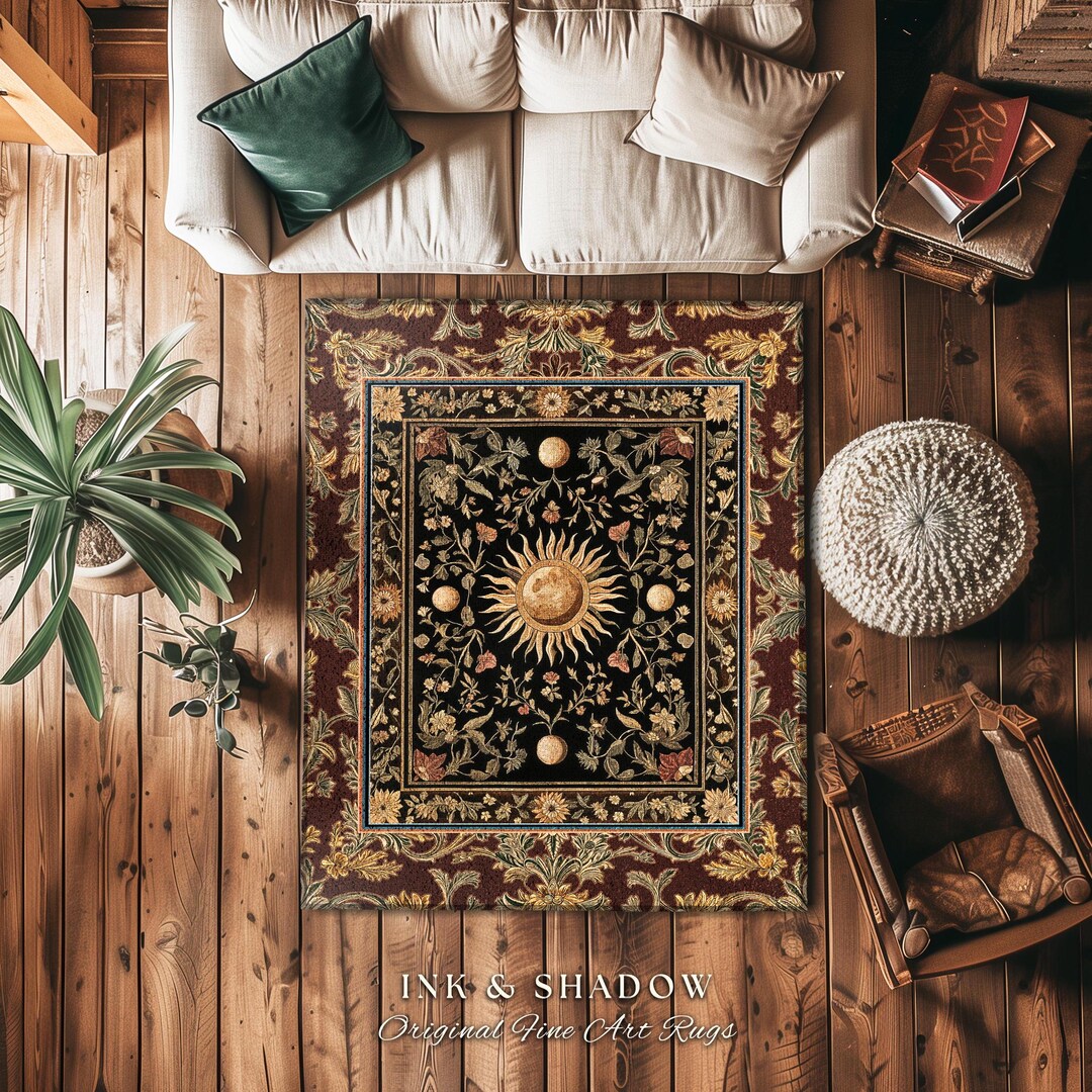 Dark Skies Celestial Area Rug | Enchanted Celestial Witchy Astrology ...