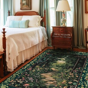 Woodland Forest Cottagecore Rug | Fairycore Aesthetic Magical Woodland ...