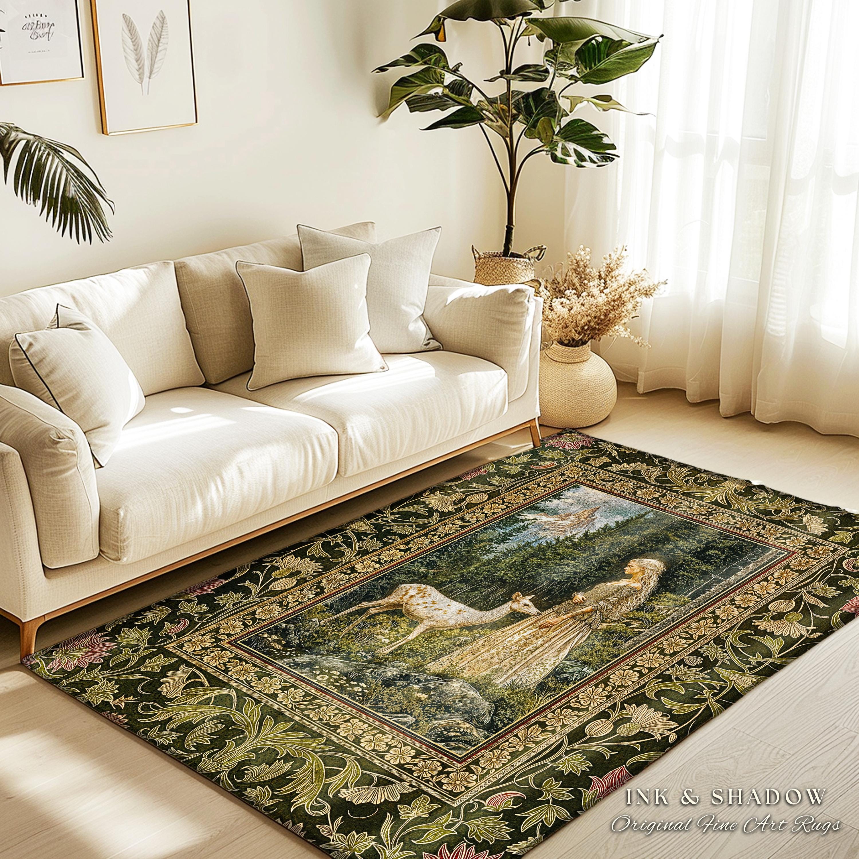 Whimsy Woodland Goddess Rug | Elegant Fairytale Accent Rug Victorian ...