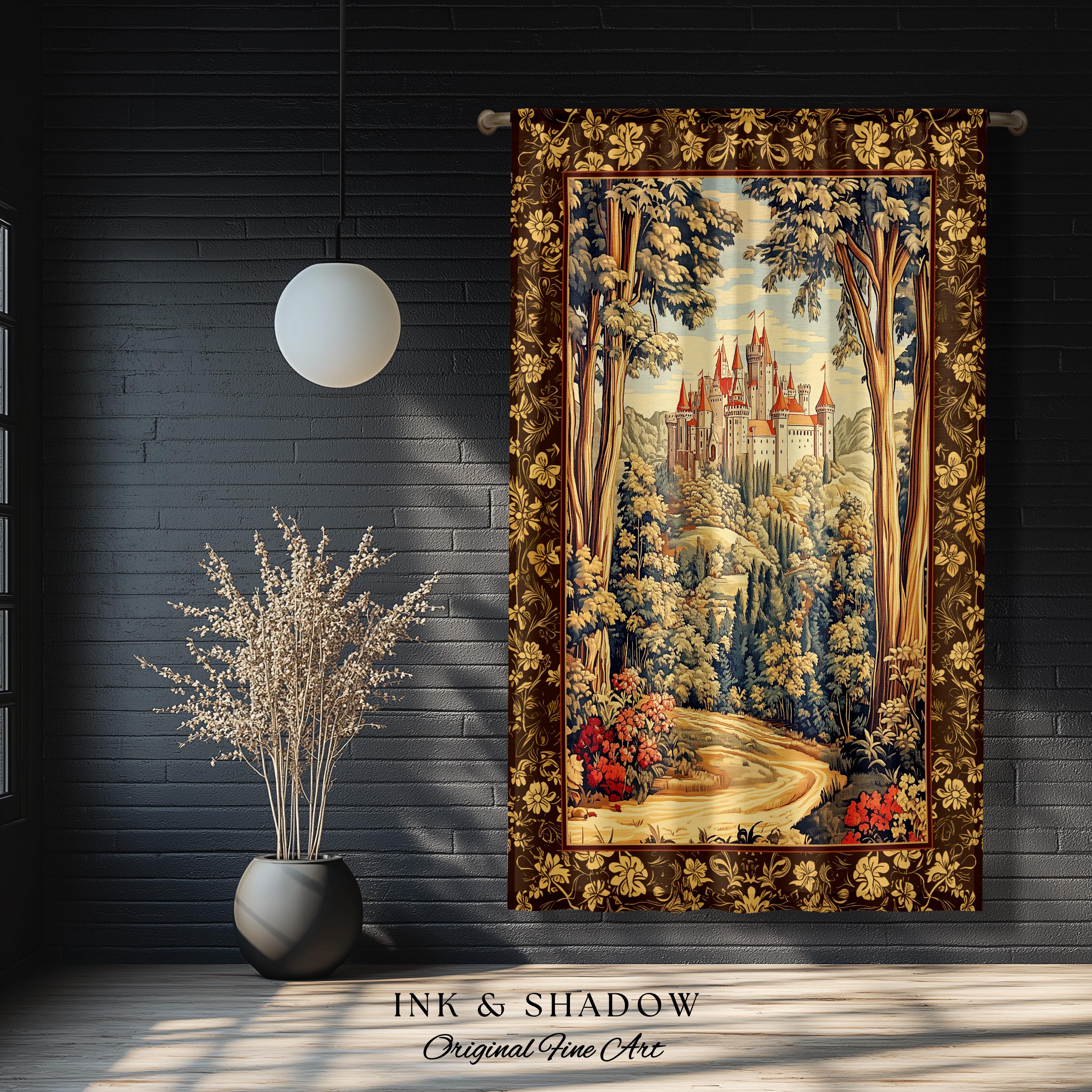 Book Nook Fairytale Castle Curtains, Woodland Fairycore Bohemian ...