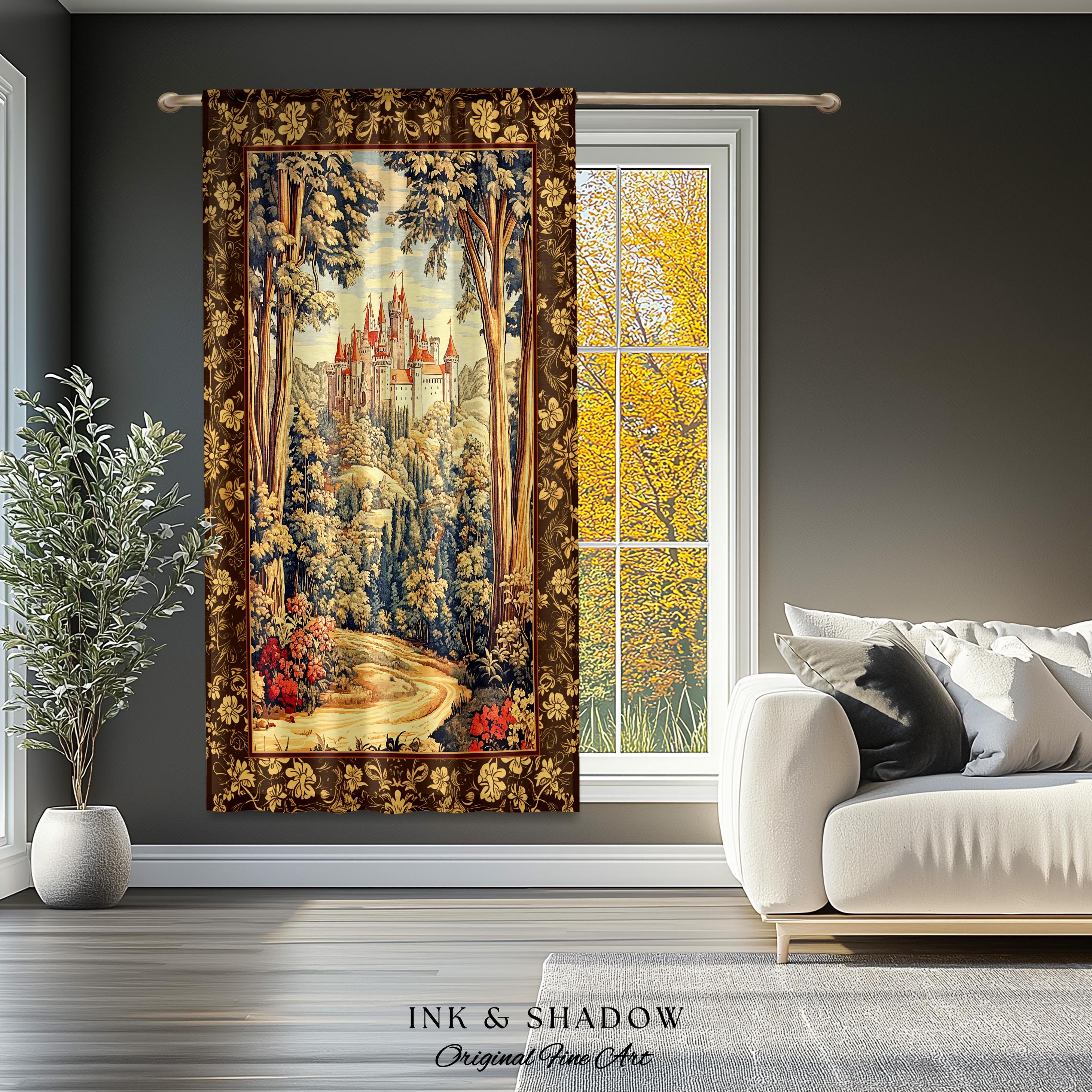 Book Nook Fairytale Castle Curtains, Woodland Fairycore Bohemian ...