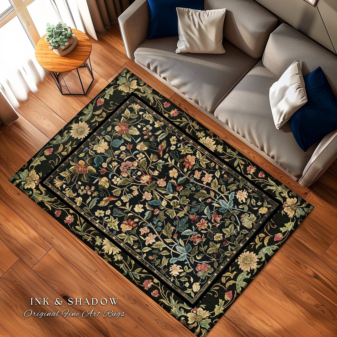 Bedroom Floor Mat Cottagecore Bohemian Aesthetic Living Room Home Decor ...