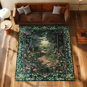 Woodland Forest Cottagecore Rug | Fairycore Aesthetic Magical Woodland ...