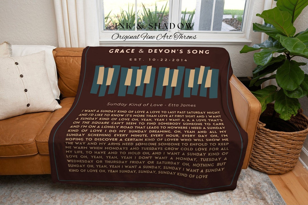 Music Blanket Custom Song | Custom Song Gift Best Friend Blanket Our ...