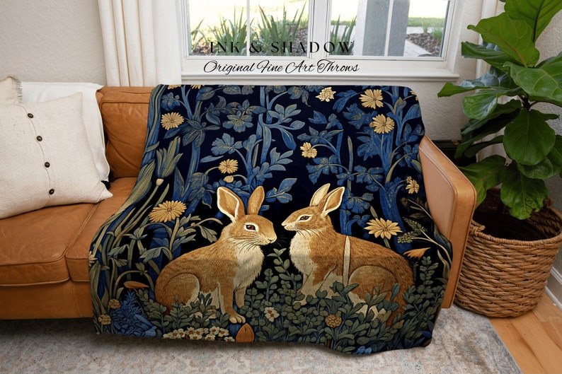 Hygge Tapestry Vintage Folk Art | Woven Tapestry Blanket William Morris ...