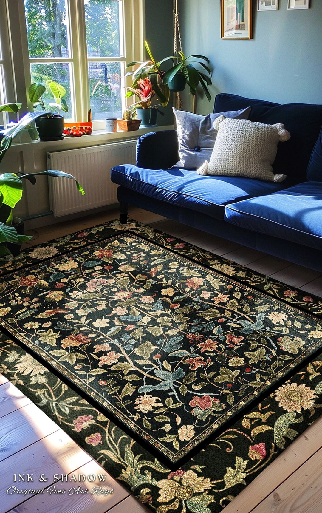 Bedroom Floor Mat Cottagecore | Bohemian Aesthetic Living Room Home ...