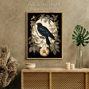 Dark Academia Poster Print | Gothic Room Decor Crowcore Decor Dark ...