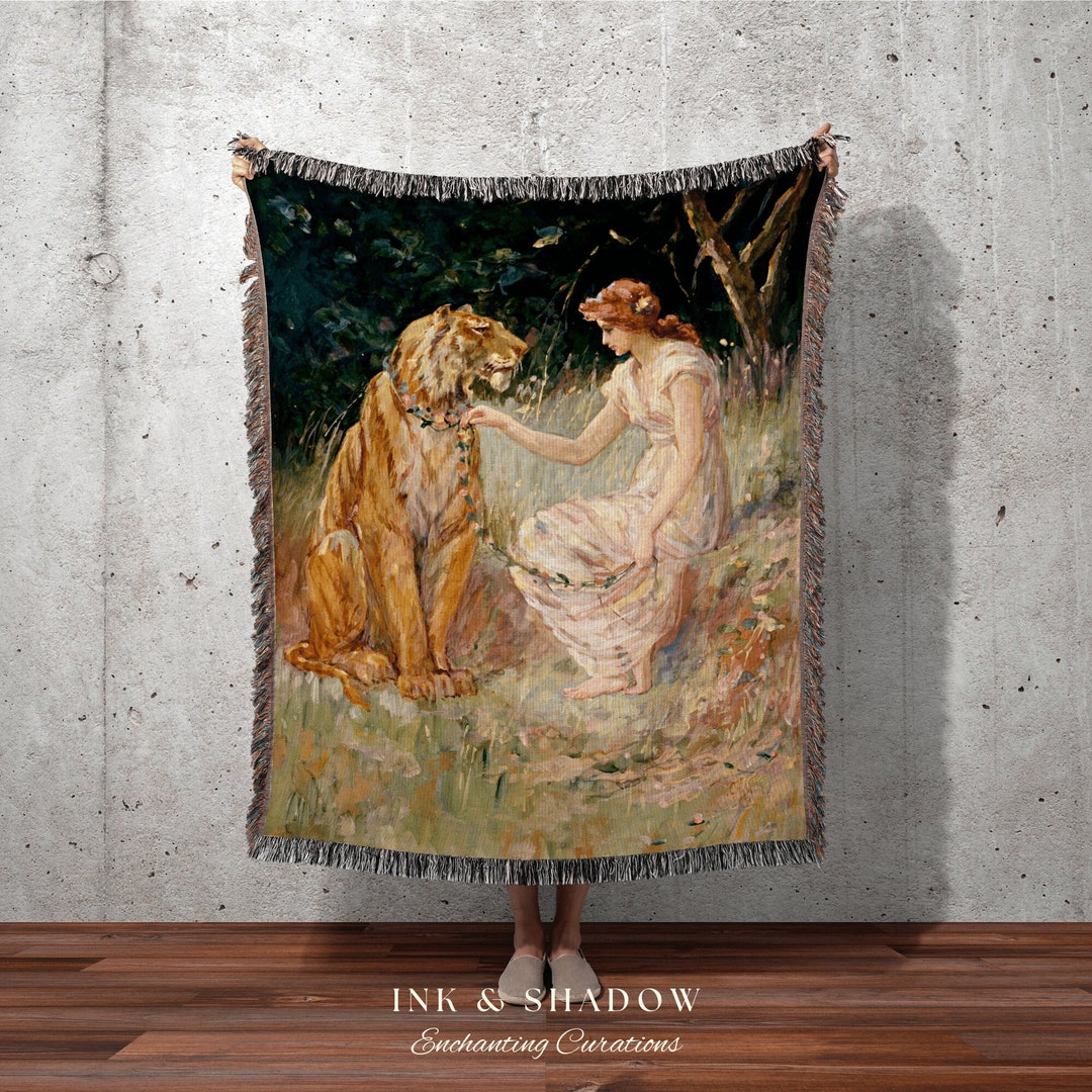 Druid Painting Renaissance Tapestry Woven Wall Hanging | Gothic ...