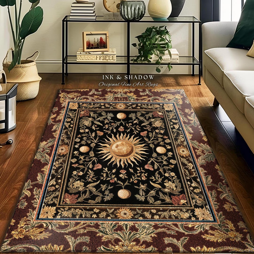 Regal Rococo Skies Celestial Area Rug | Enchanted Celestial Witchy ...