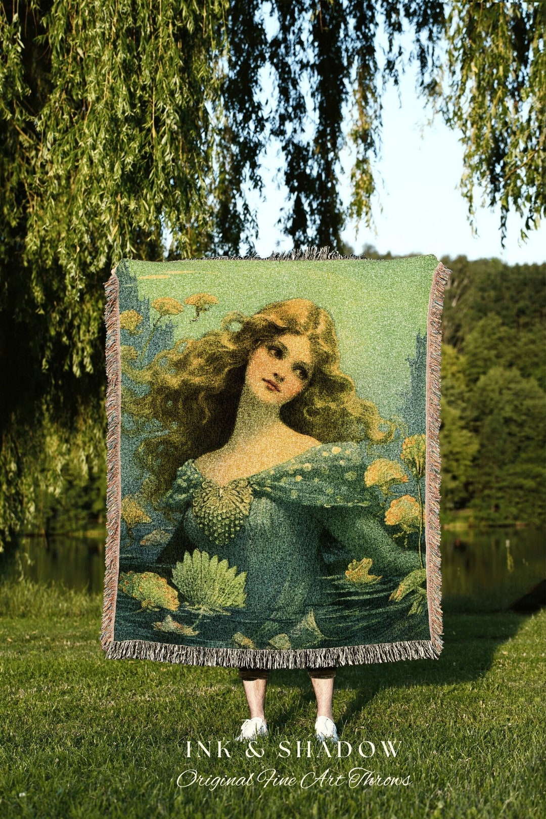 Ocean Princess Aesthetic Tapestry Mermaidcore Wall Art Celestial Decor ...