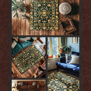 Boho Maximalist Wildflower Rug | Folklore Aesthetic Danish Home Decor ...