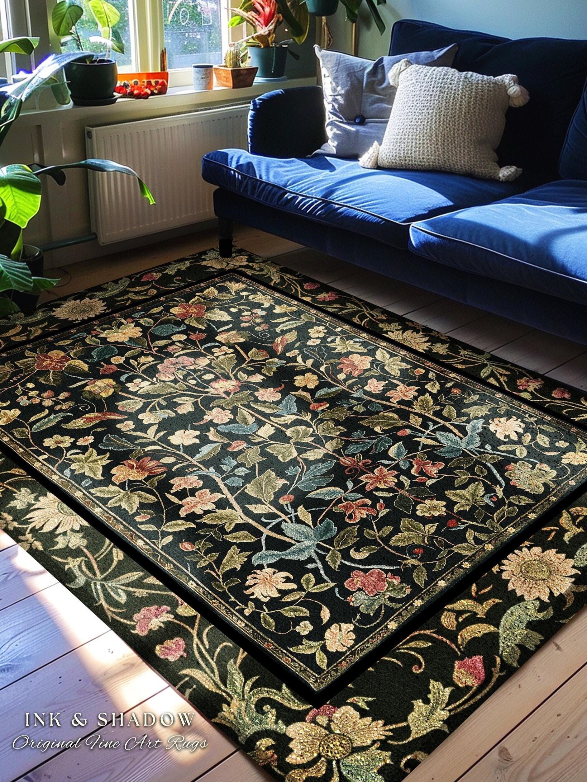 Bedroom Floor Mat Cottagecore | Bohemian Aesthetic Living Room Home ...