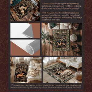 Forest Spirit Area Rug Dark Cottagecore Gothic Book Nook Decor Fairy ...