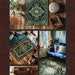 Deep Sea Green Room Accent Rug Classic Ornate Statement Rug With Blue ...
