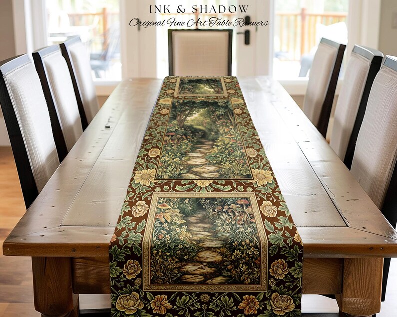 Fairy Ethereal Forest Table Runner Mystic Dark Academia Folklore ...