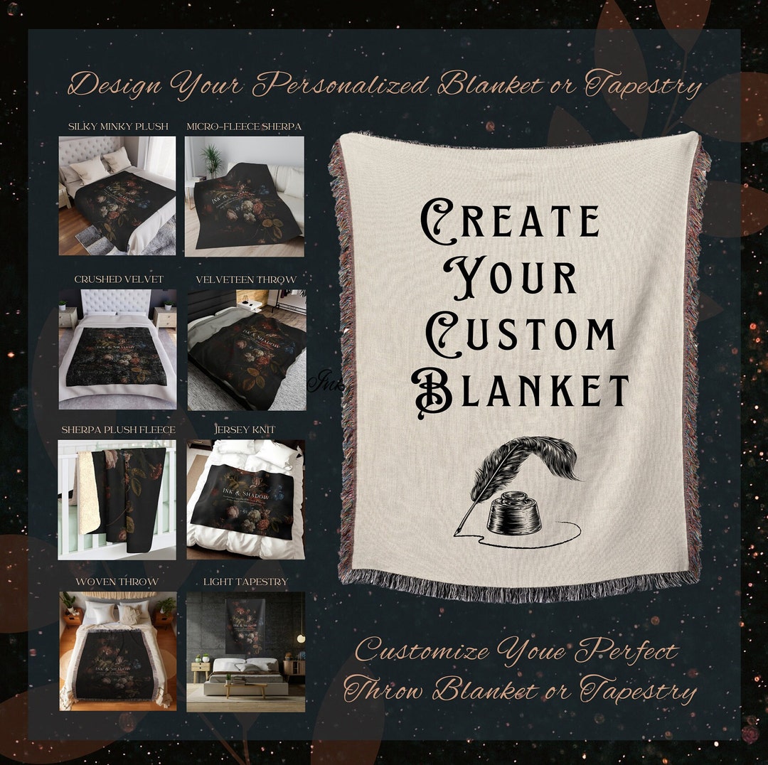 Custom Blanket Personalized Gift Make Your Own Custom Gift Design Your ...