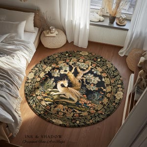 Fantasy Inspired Area Rug | Dark Academia Gothic Book Nook Decor ...