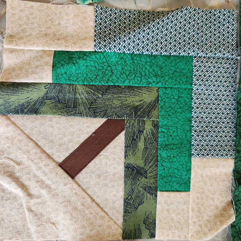 Log Cabin Tree Quilt Kit - Etsy