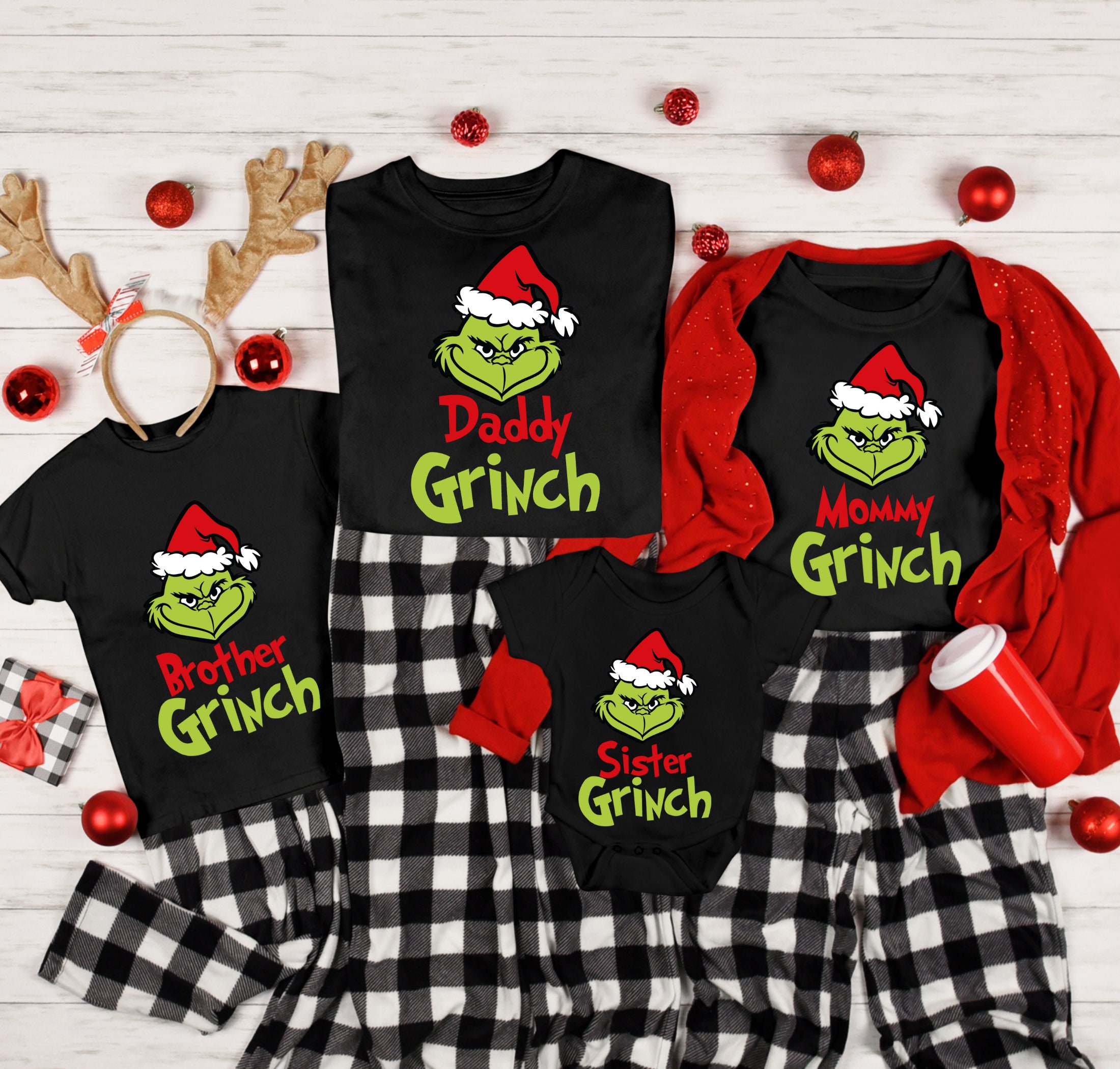 Grinch Squad T-shirts Christmas, Family Christmas Matching Team Shirt ...
