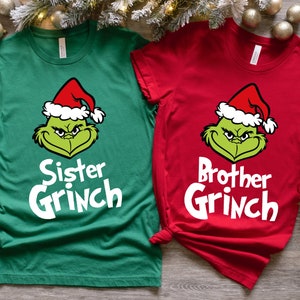 Grinch Squad T-shirts Christmas, Family Christmas Matching Team Shirt ...