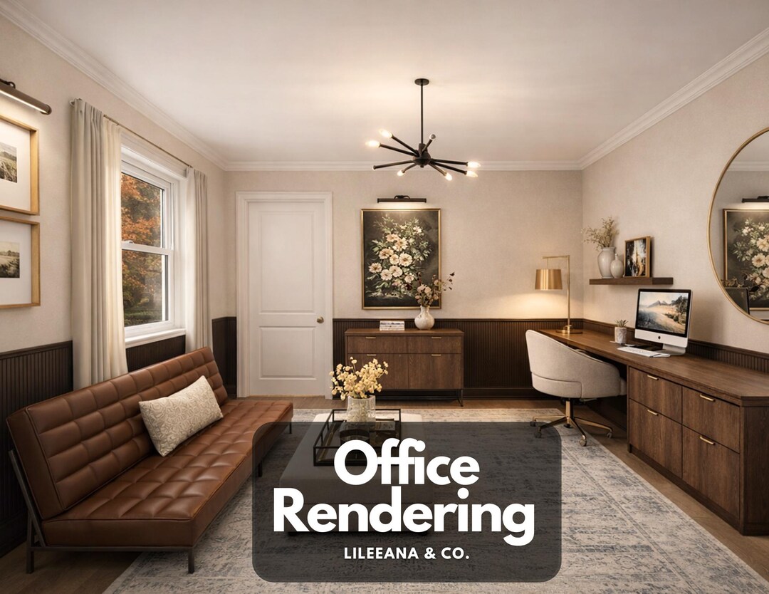 Virtual Custom Office Design | Interior Design E-design Service - Etsy