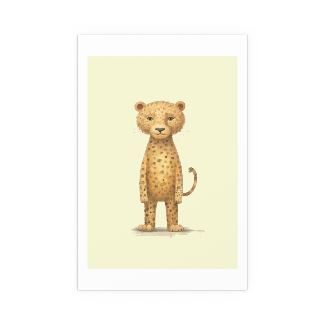 Leona the Leopard, Nursery Print, Safari Theme Wall Art, Safari Nursery ...