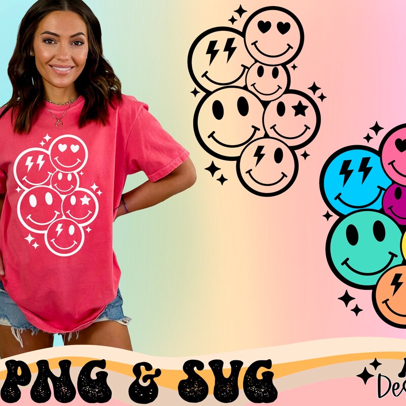 Smiley Face Svg - Etsy