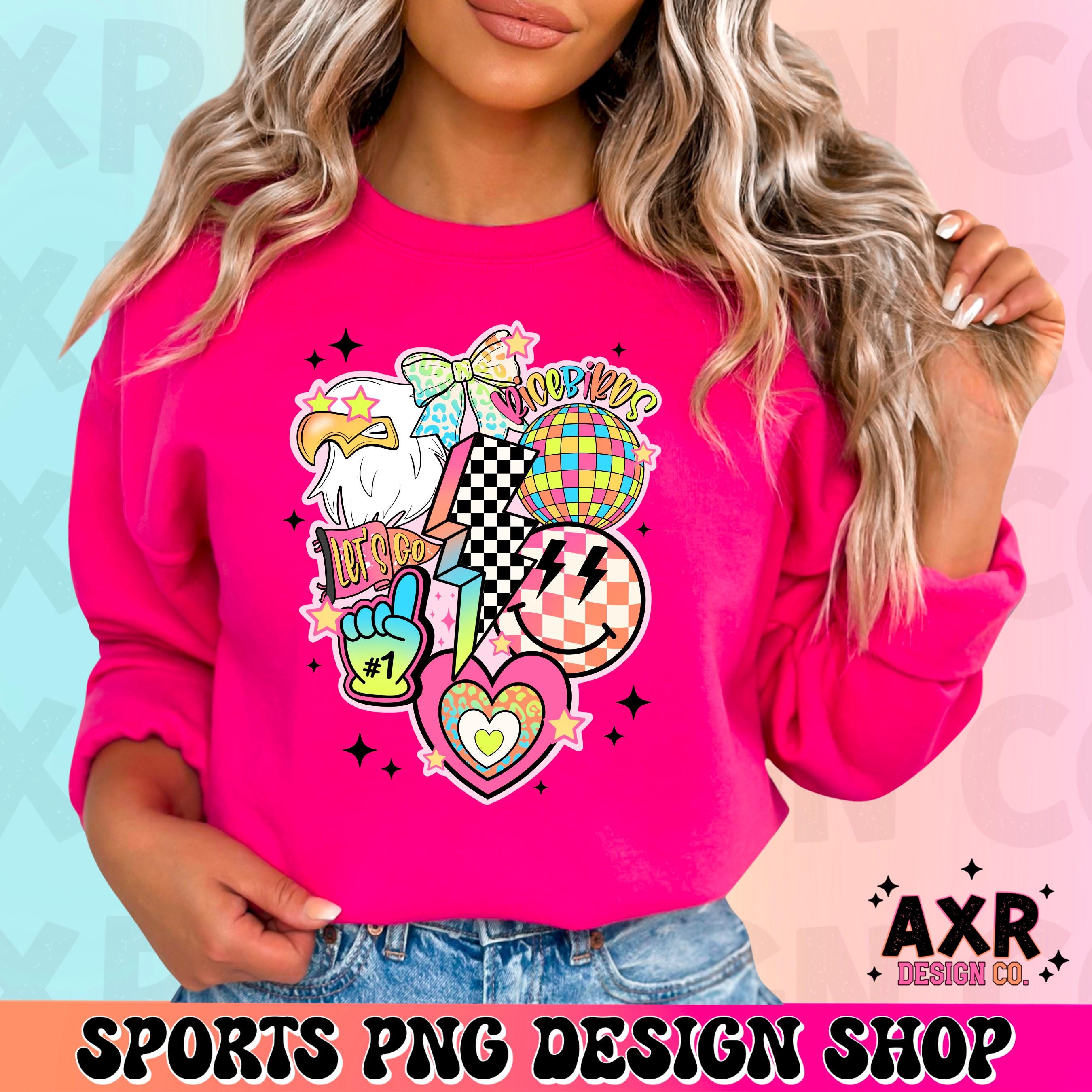Ricebirds Preppy Mascot Png, Retro Ricebirds Mascot School Spirit ...