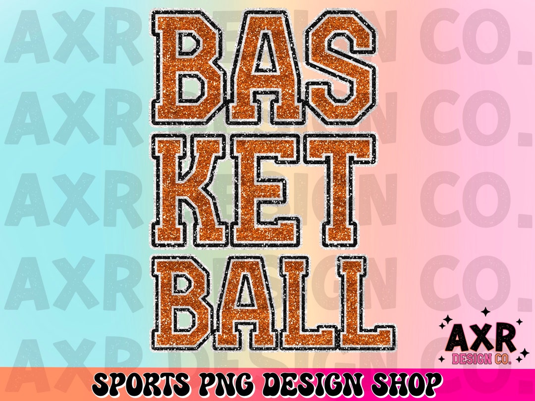 Sparkly Glitter Basketball Png, Basketball Sublimation Design, Faux ...