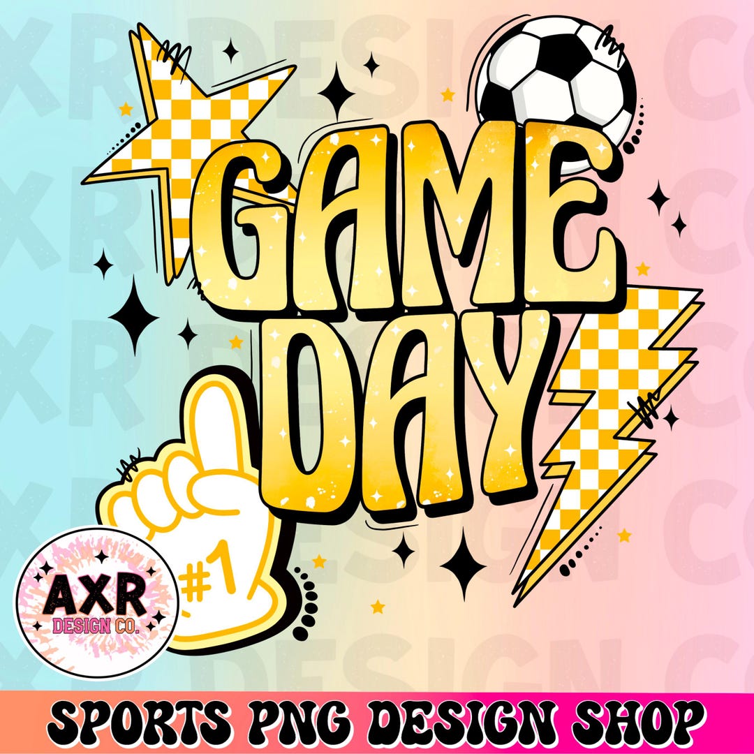Retro Soccer Game Day Png, Soccer Sublimation Design, Soccer Season Png ...