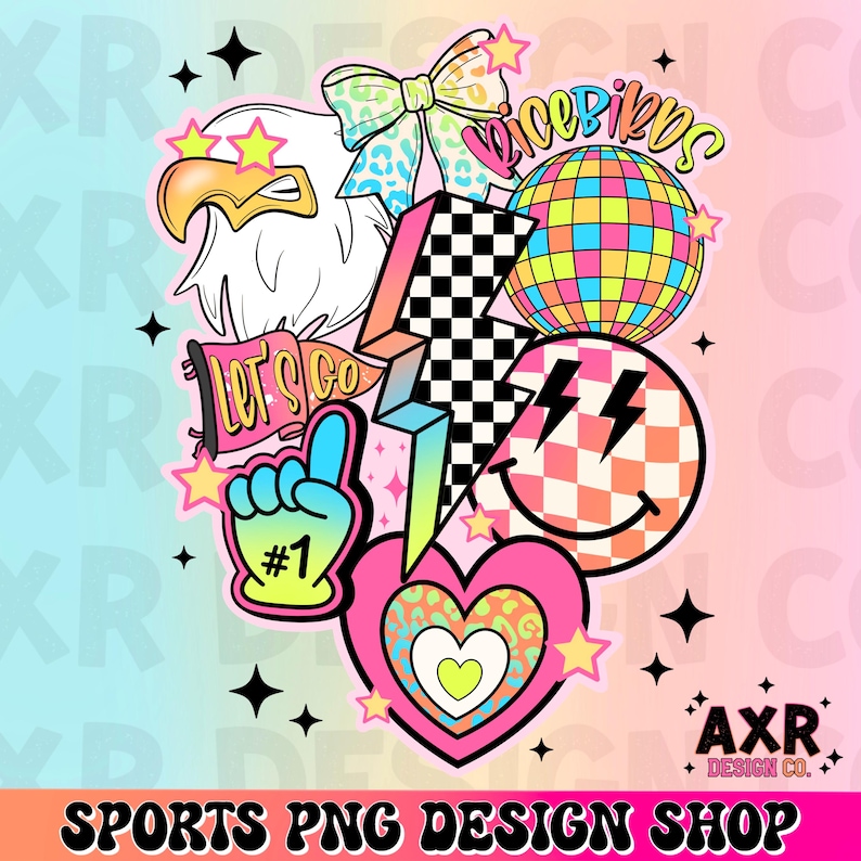 Ricebirds Preppy Mascot Png, Retro Ricebirds Mascot School Spirit ...