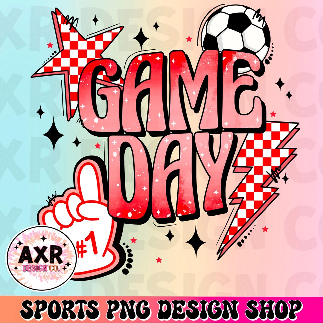 Retro Soccer Game Day Png, Soccer Sublimation Design, Soccer Season Png ...