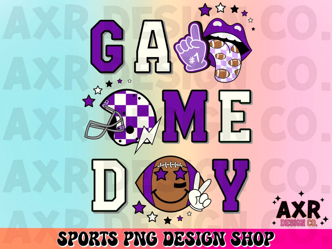Retro Football Game Day Png, Football Sublimation Design, Touchdown ...