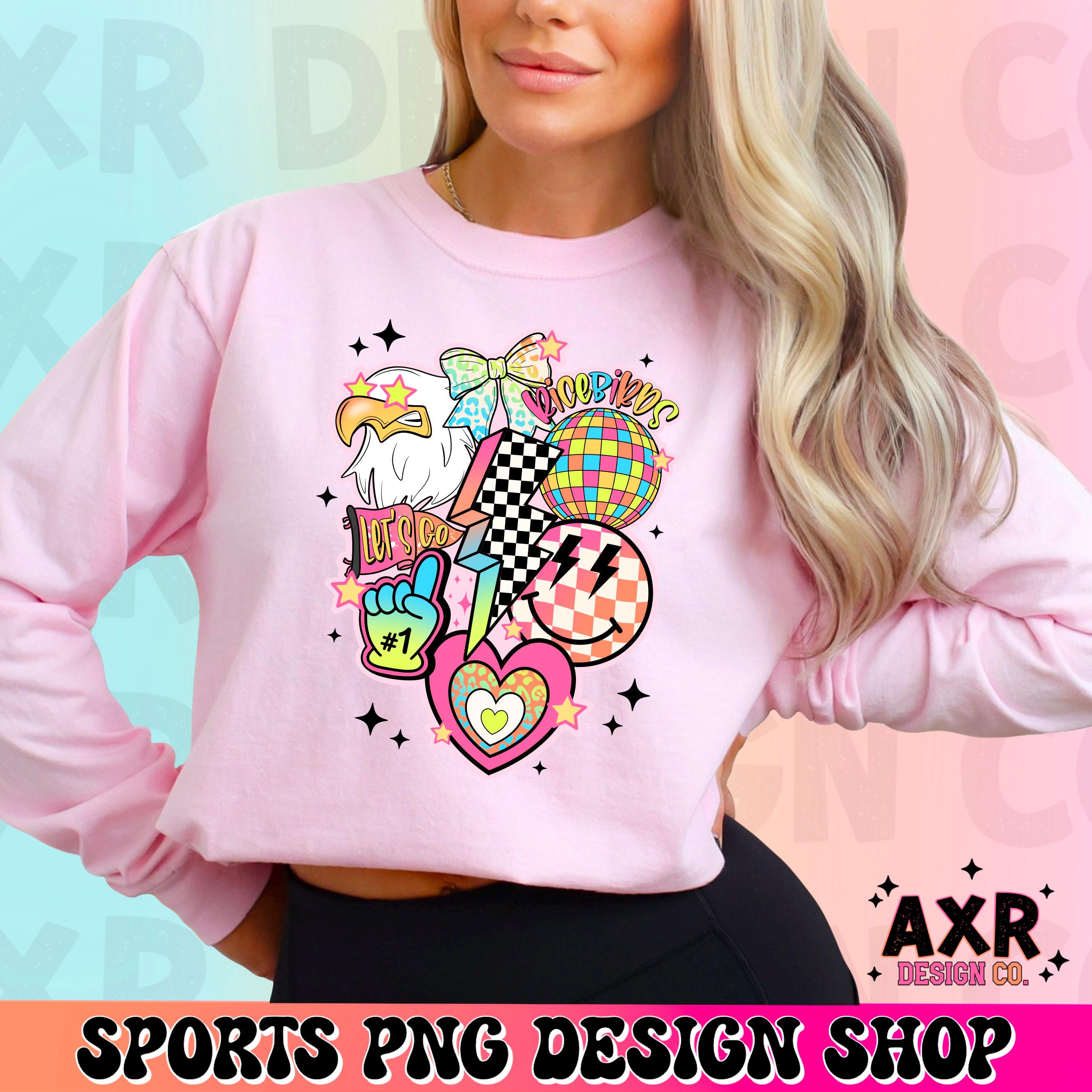 Ricebirds Preppy Mascot Png, Retro Ricebirds Mascot School Spirit ...