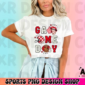 Retro Football Game Day Png, Football Sublimation Design, Touchdown ...