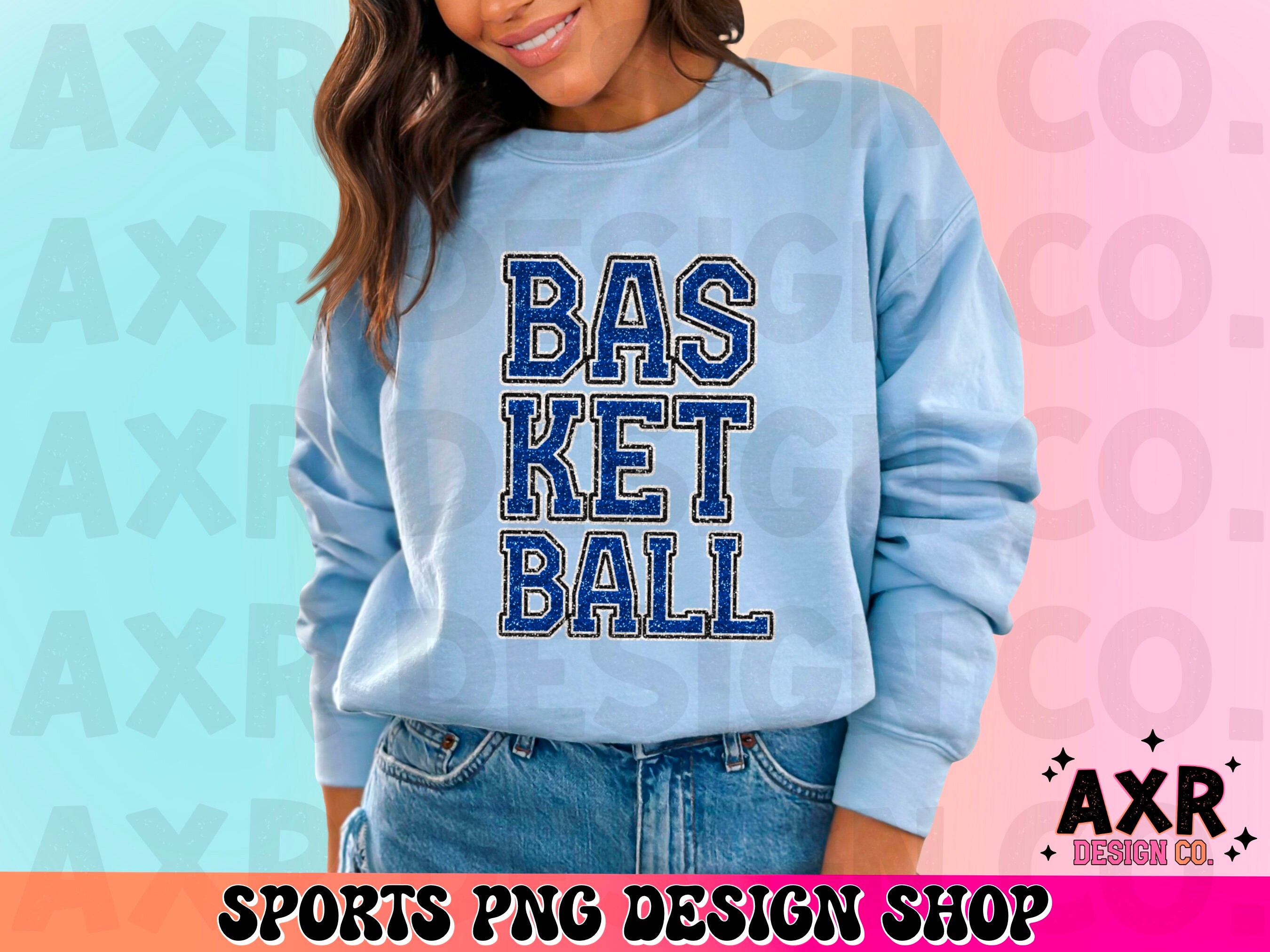 Sparkly Glitter Basketball Png, Basketball Sublimation Design, Faux ...