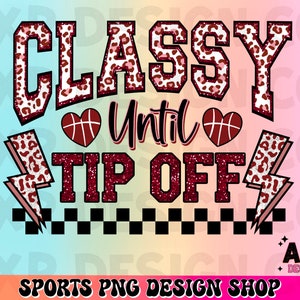 Classy Until Tip-off Png, Retro Basketball Sublimation Design ...