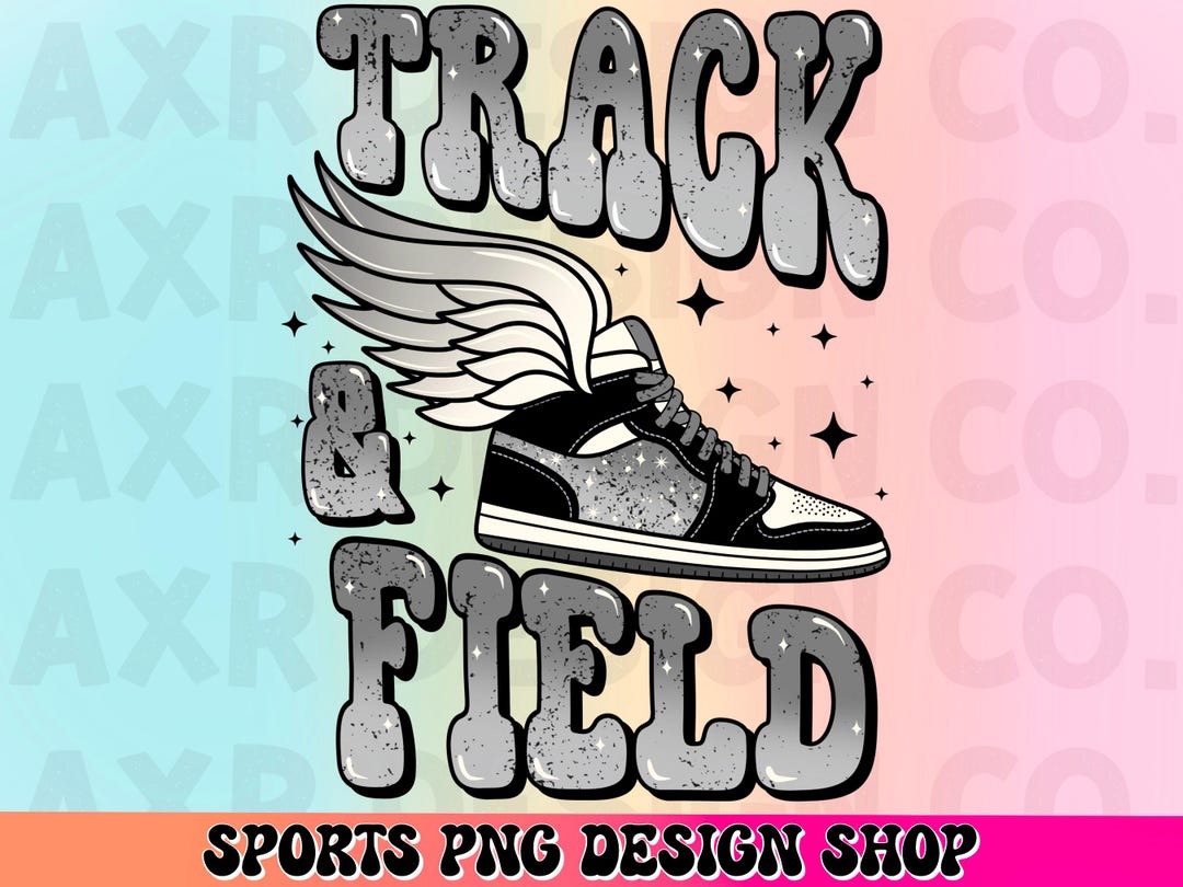 Retro Track and Field Png, Custom Color Track and Field Sublimation ...